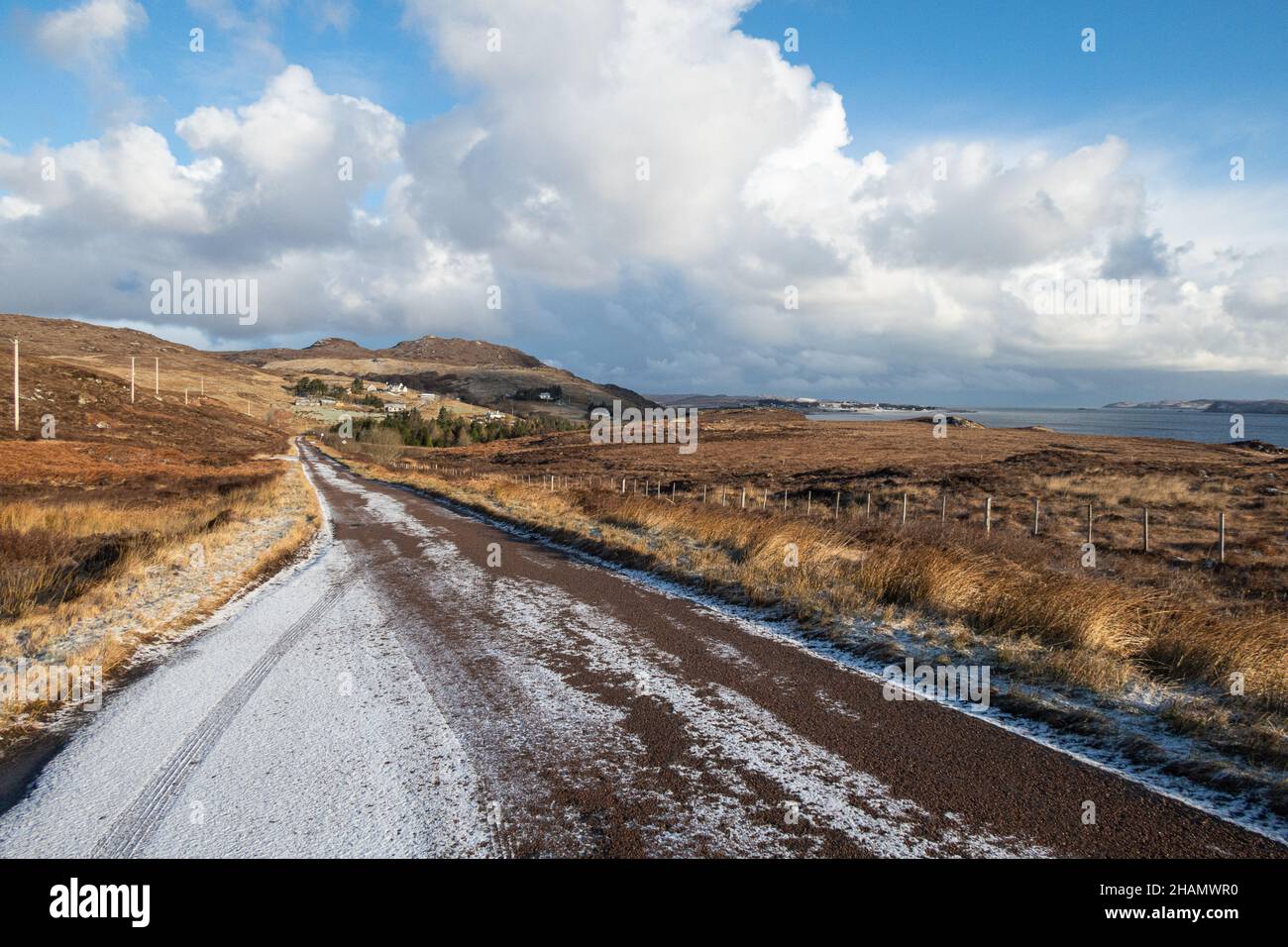The settlement of Naast, a Crofting community on the banks of Loch Ewe ...