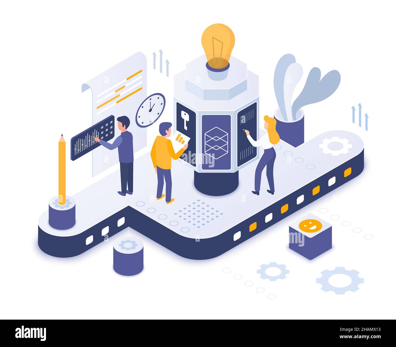 Management and coordination teamwork project. Effective and productive ...