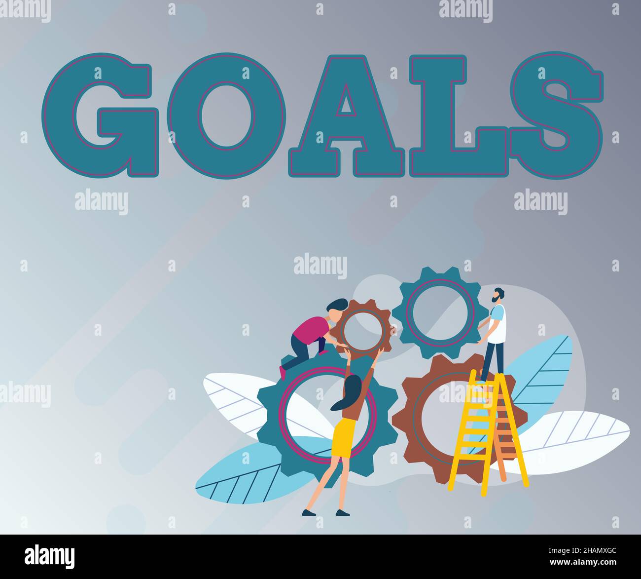 Conceptual display Goals. Business concept persons ambition or effort ...