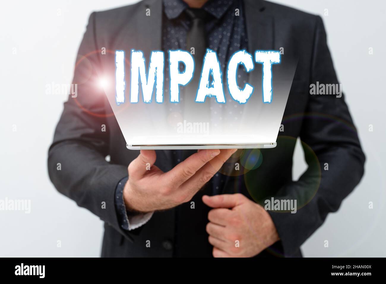Hand writing sign Impact. Word Written on action of one object coming ...