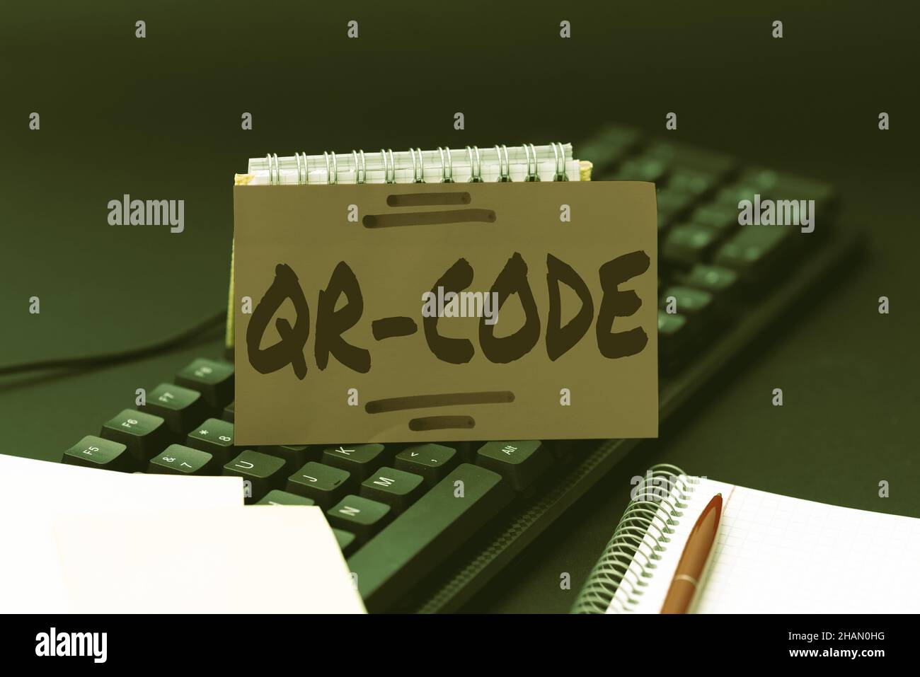 Writing displaying text Qr Code. Business overview the trademark for a ...