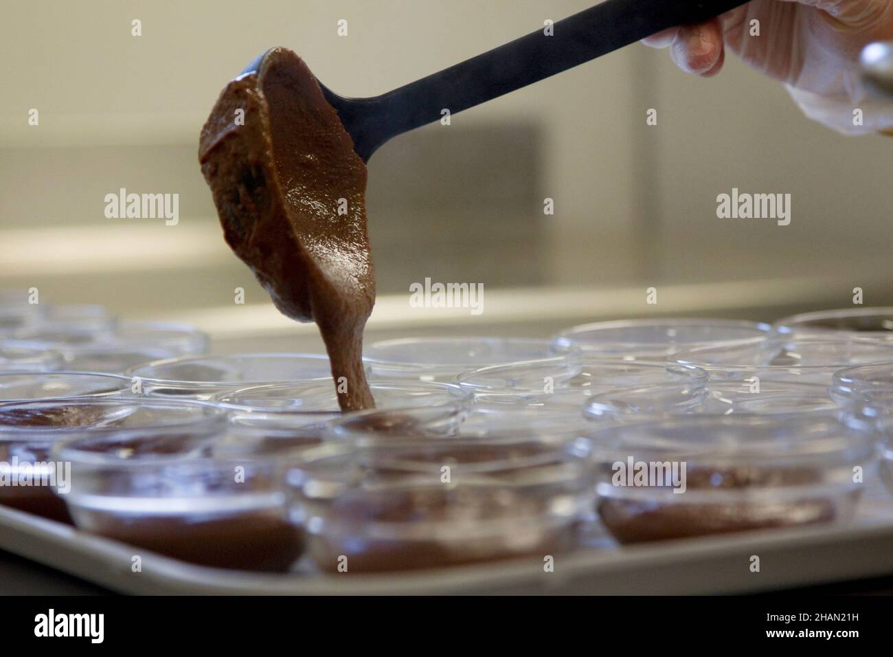 Saint-Martin-de-Queyrieres (French Alps, south-eastern France): canteen ...