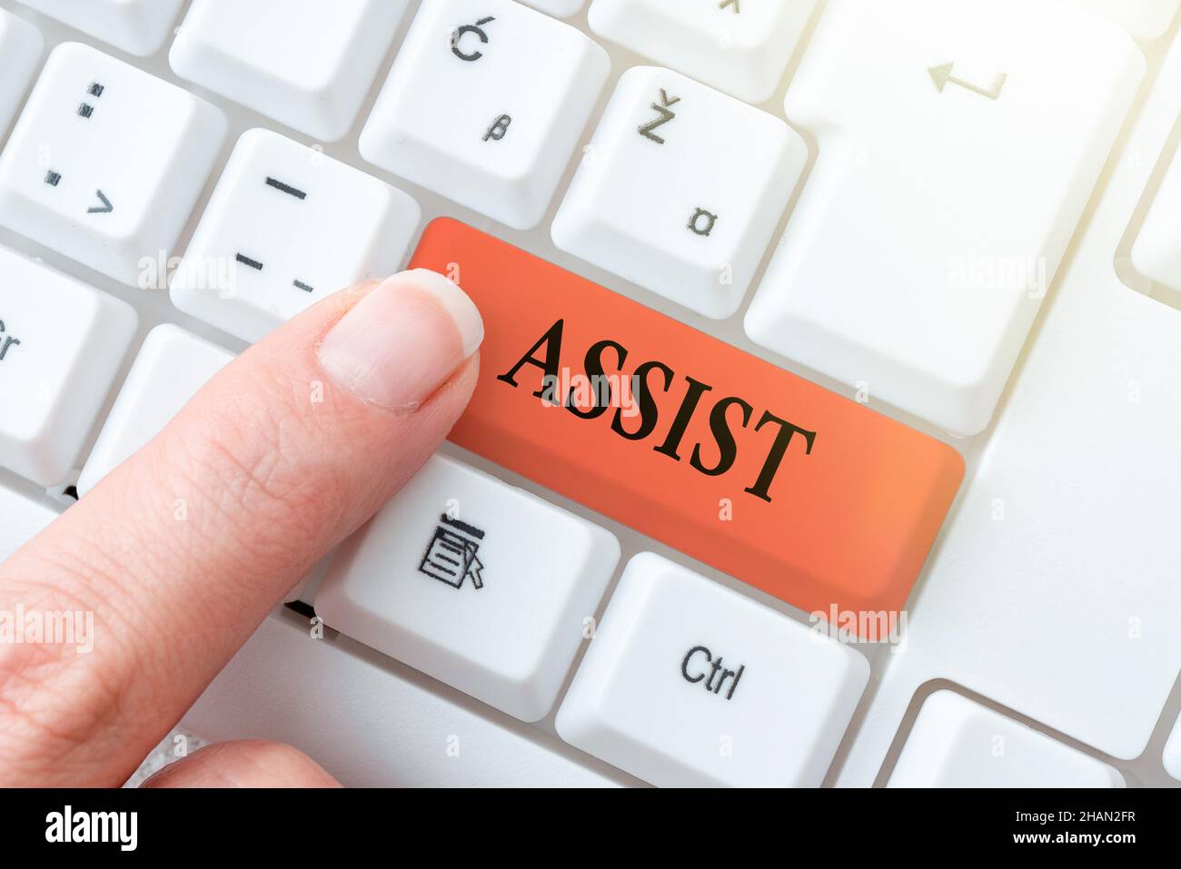 Sign displaying Assist. Conceptual photo help them to do a job or task ...