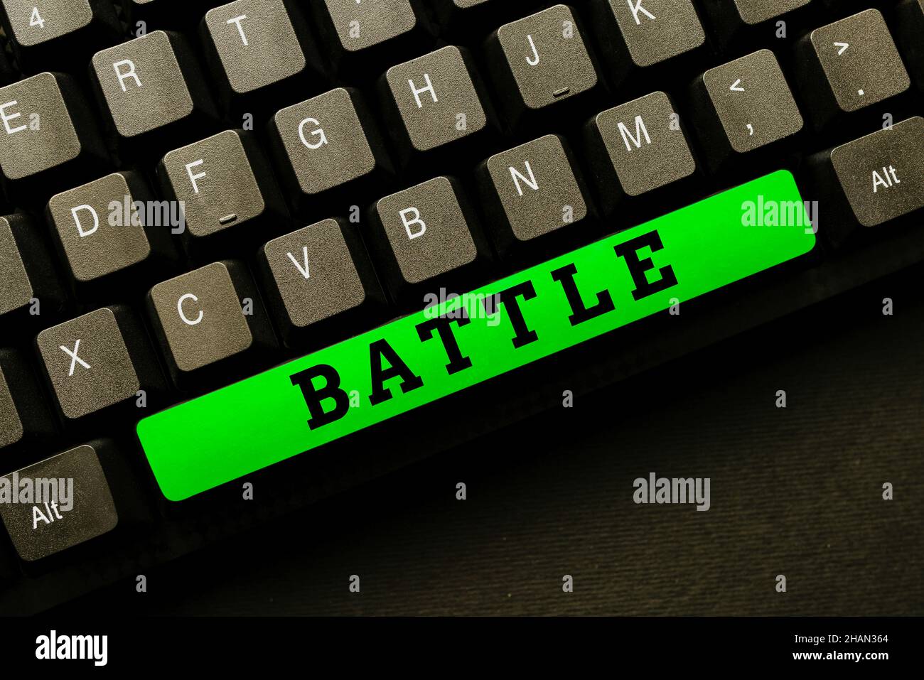 Handwriting text Battle. Internet Concept violent fight between groups ...