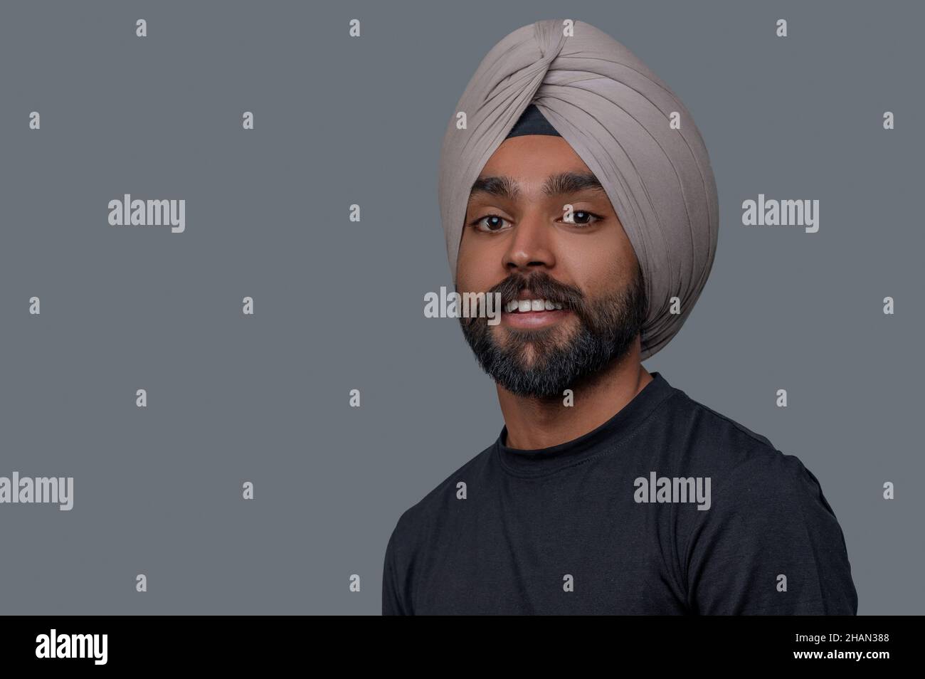 Turban man male beard mustache hi-res stock photography and images - Alamy