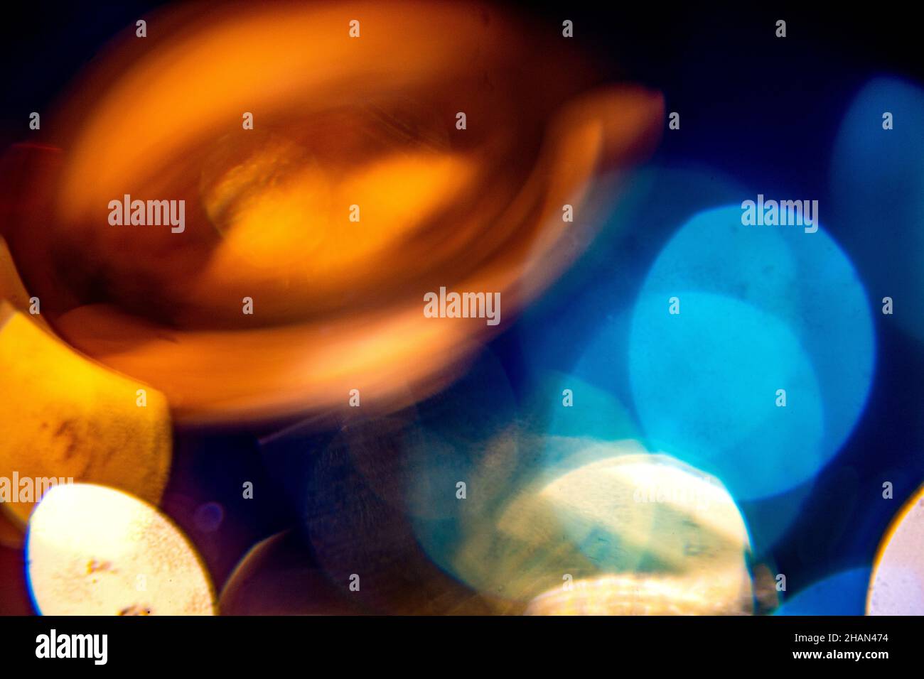 Abstract optical colorful bokeh background with colorful layer blending ...