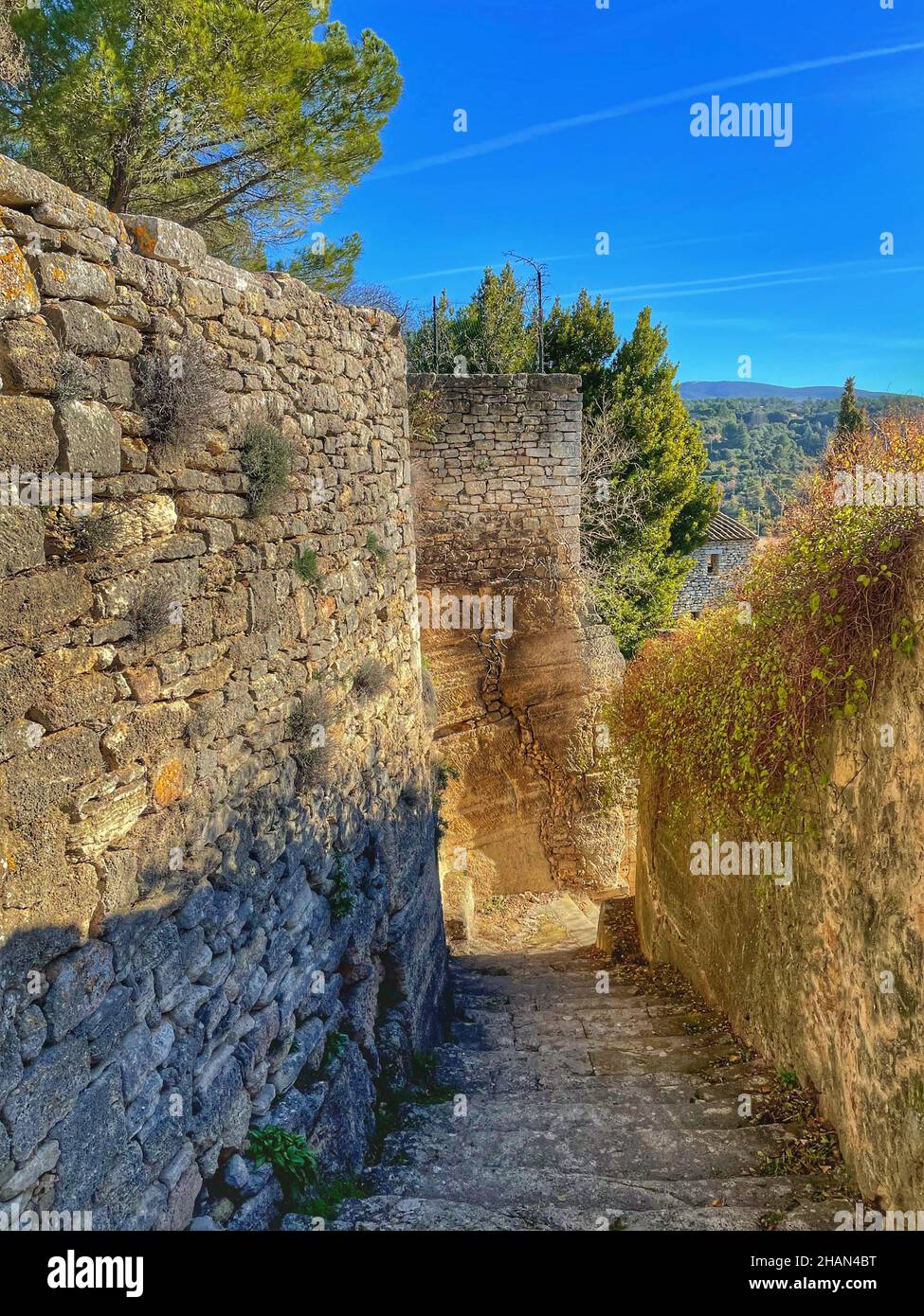 medieval architecture in Provence Stock Photo - Alamy
