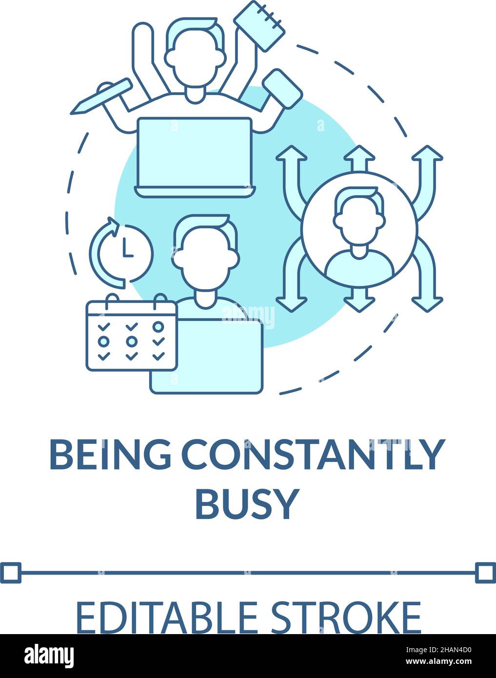 Work constantly Stock Vector Images - Alamy