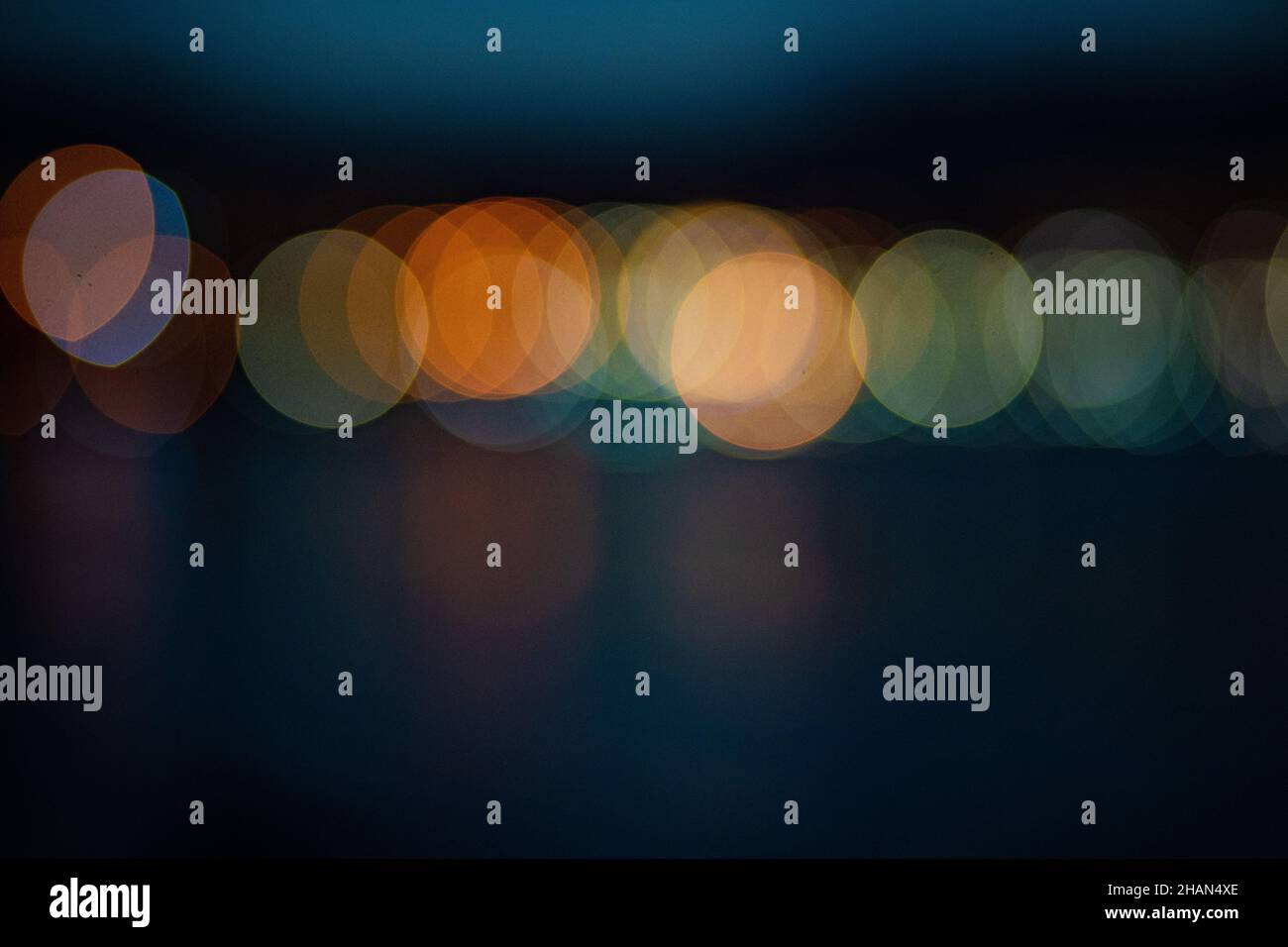 Abstract optical colorful bokeh background with colorful layer blending ...