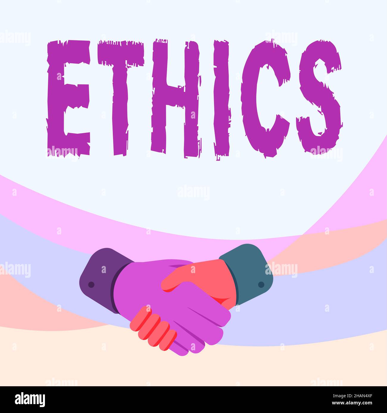 Handwriting text Ethics. Word Written on the moral philosophy or code ...