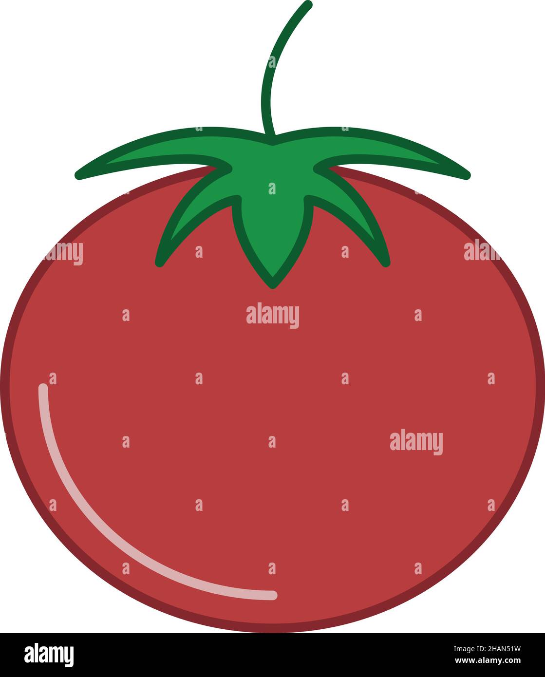 Tomato Filled Outline Icon Fruit Vector Stock Vector Image & Art - Alamy