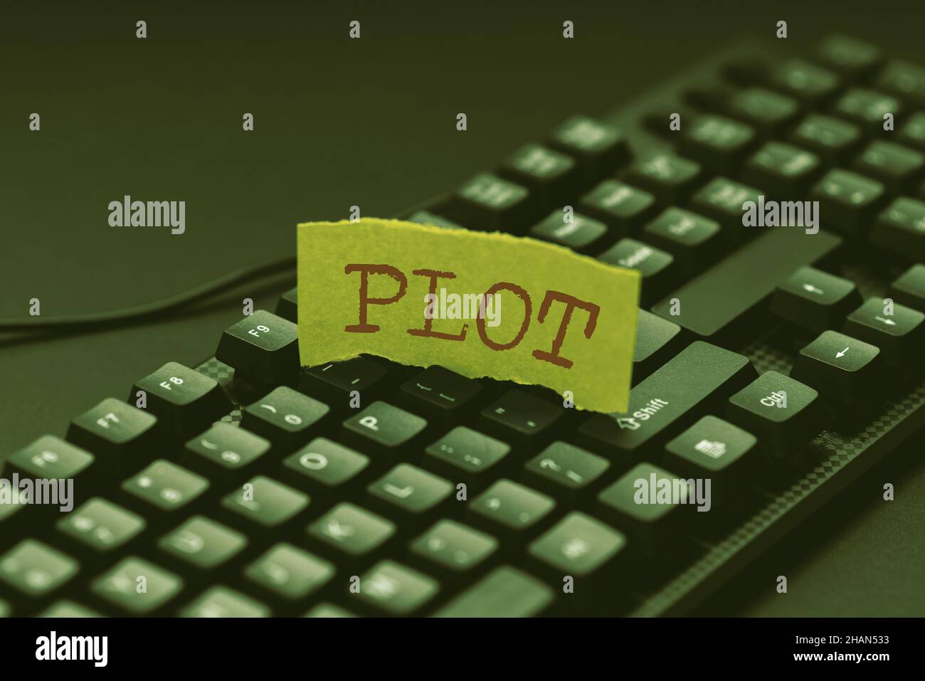Hand Writing Sign Plot Business Approach Sequence Of Events Inside A