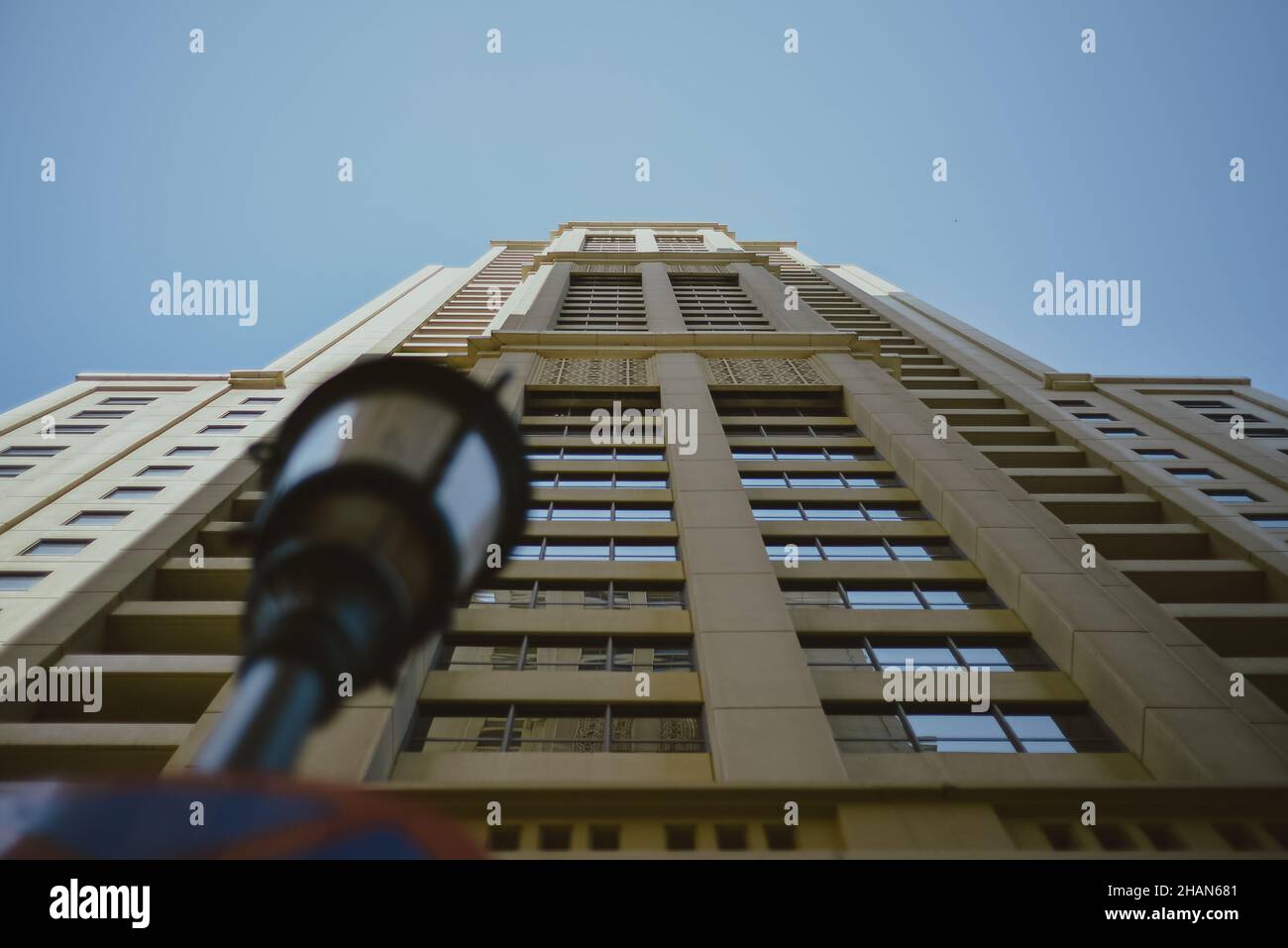 Skyscraper building view from the ground Stock Photo - Alamy