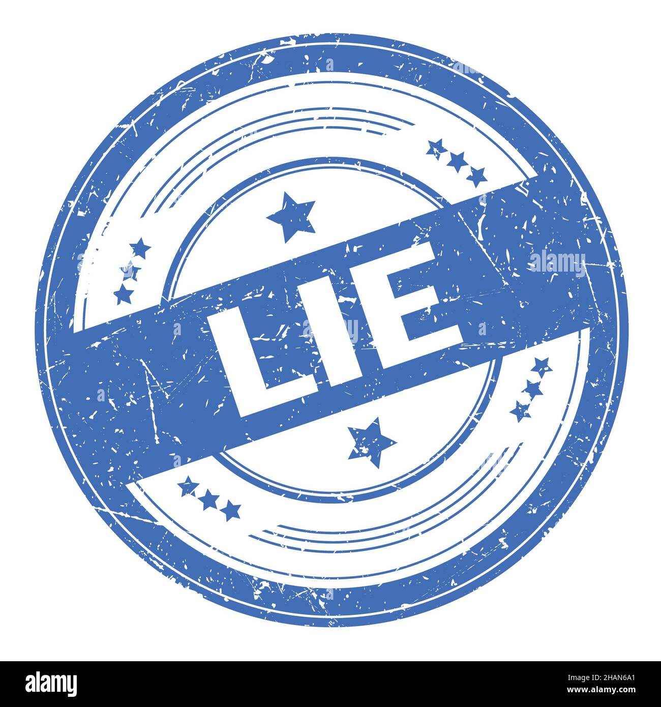 LIE, word written on blue round stamp Stock Photo - Alamy LIE, word written on blue round stamp Stock Photo - Alamy