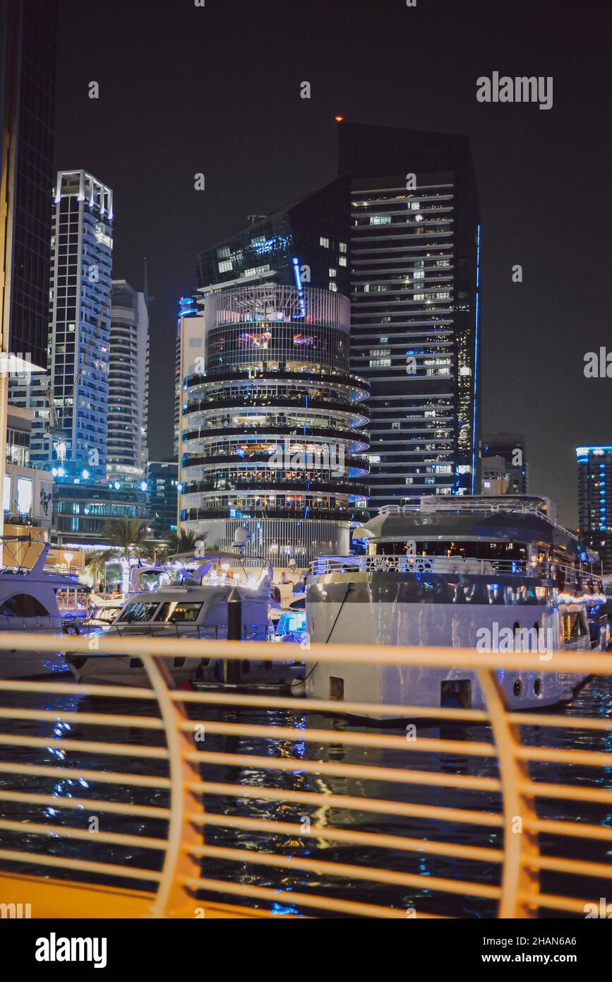 Urban night architecture buildings skyline view Stock Photo - Alamy