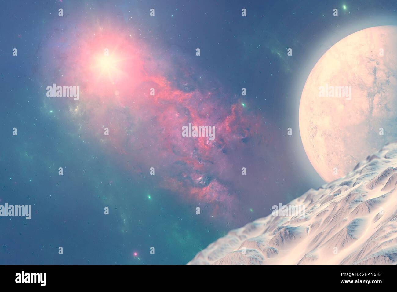 Planets and exoplanets of unexplored galaxies. Sci-Fi. New worlds to ...