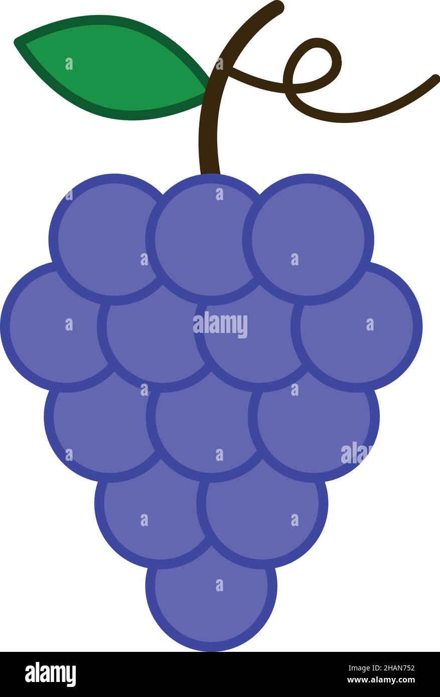Grape Filled Outline Icon Fruit Vector Stock Vector Image & Art - Alamy