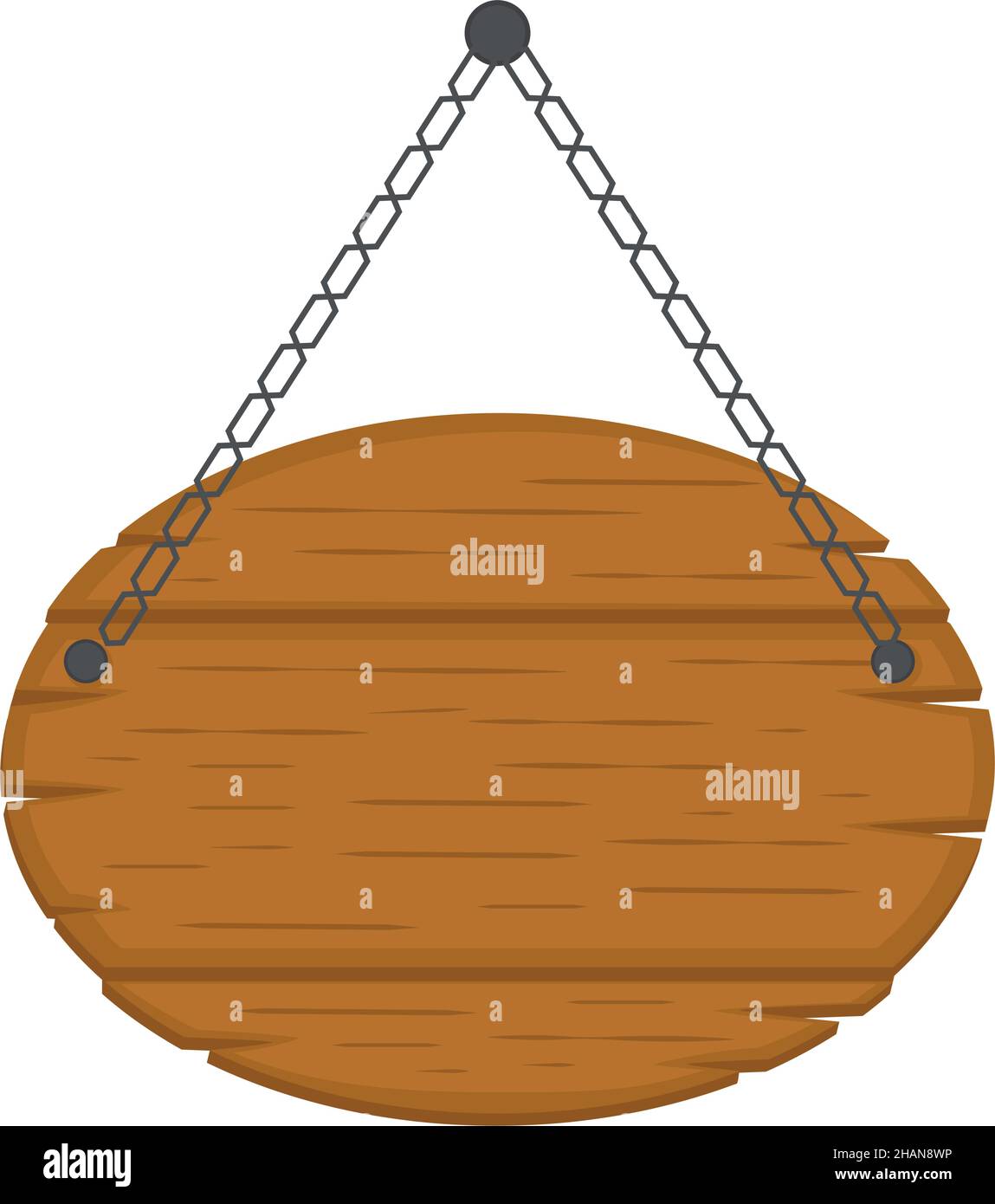 hanging wooden oval sign Stock Vector Image & Art - Alamy