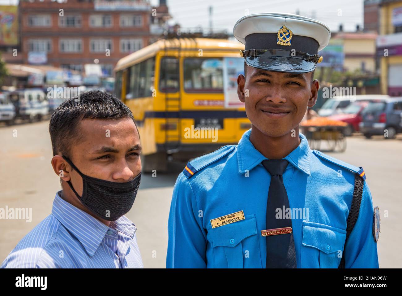 Nepal traffic cop hi-res stock photography and images - Alamy