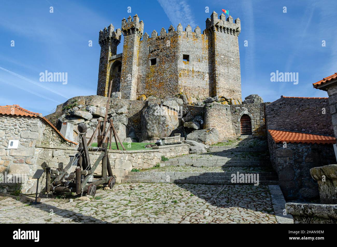 Castle in the medieval village of Penedono, viseu district. Portugal ...