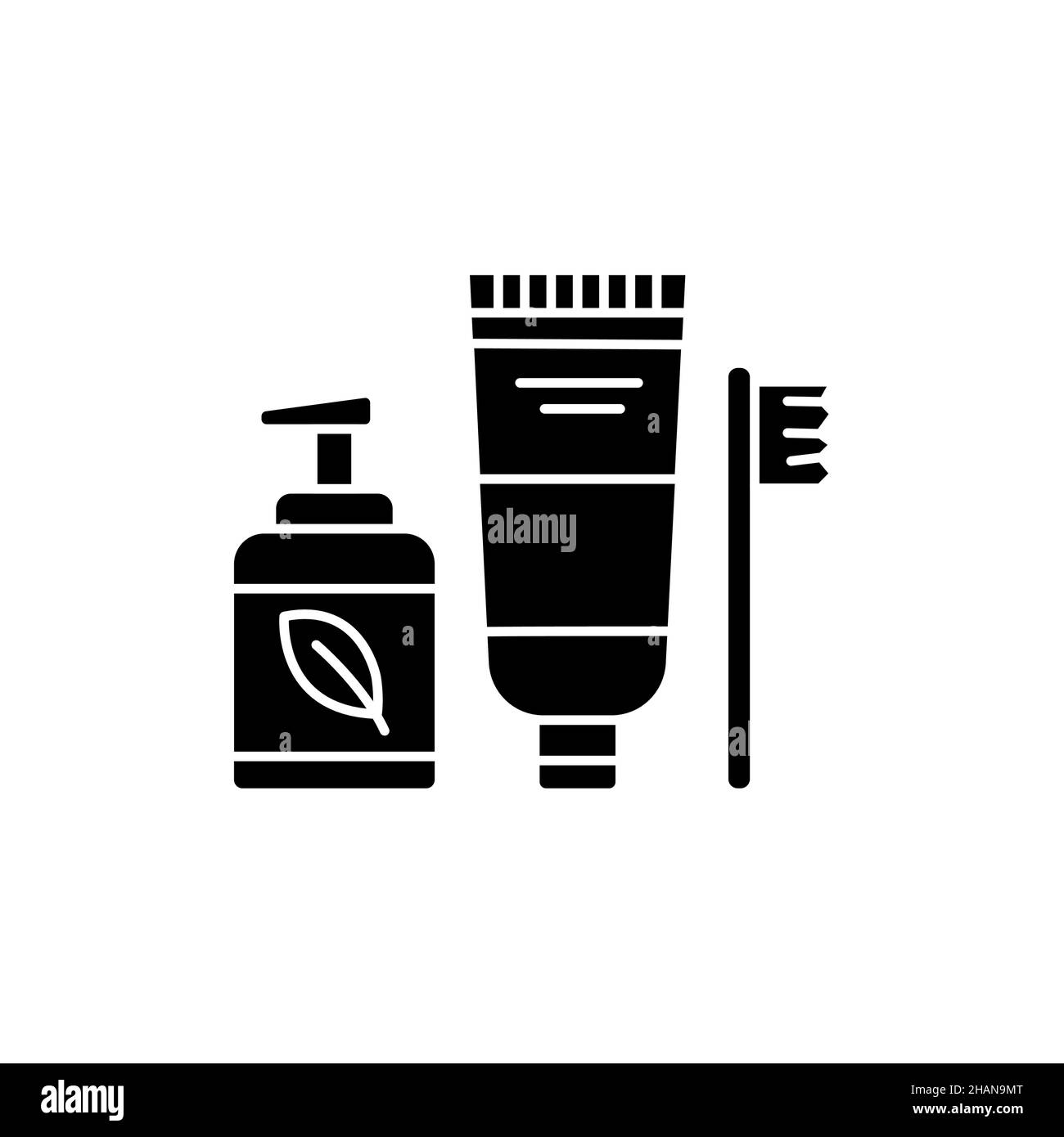 Eco hygiene products color line icon. Pictogram for web page, mobile ...
