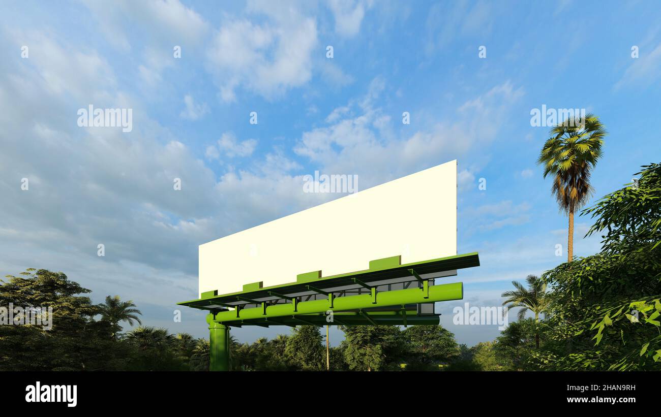 Rectangular posters in metallic structure to complete with background ...