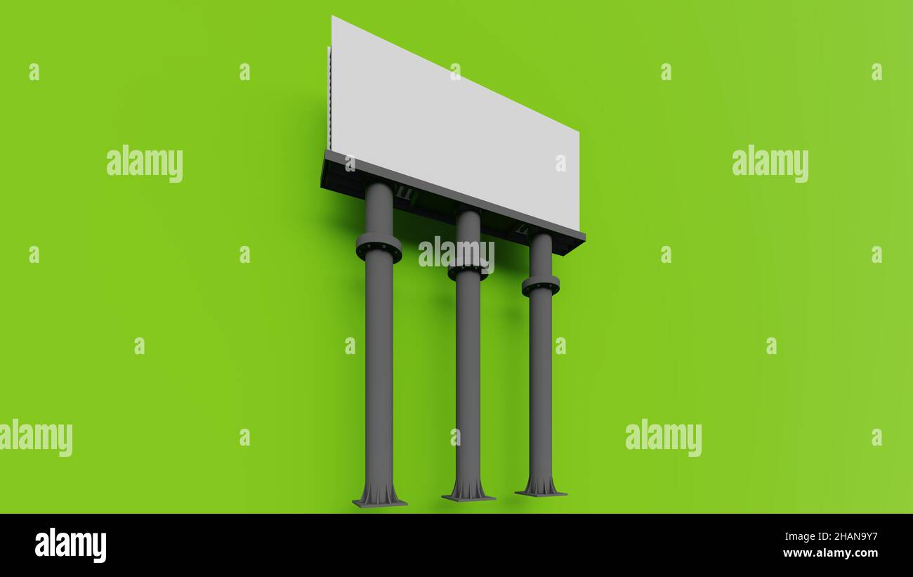 Rectangular posters in metallic structure to complete with background ...