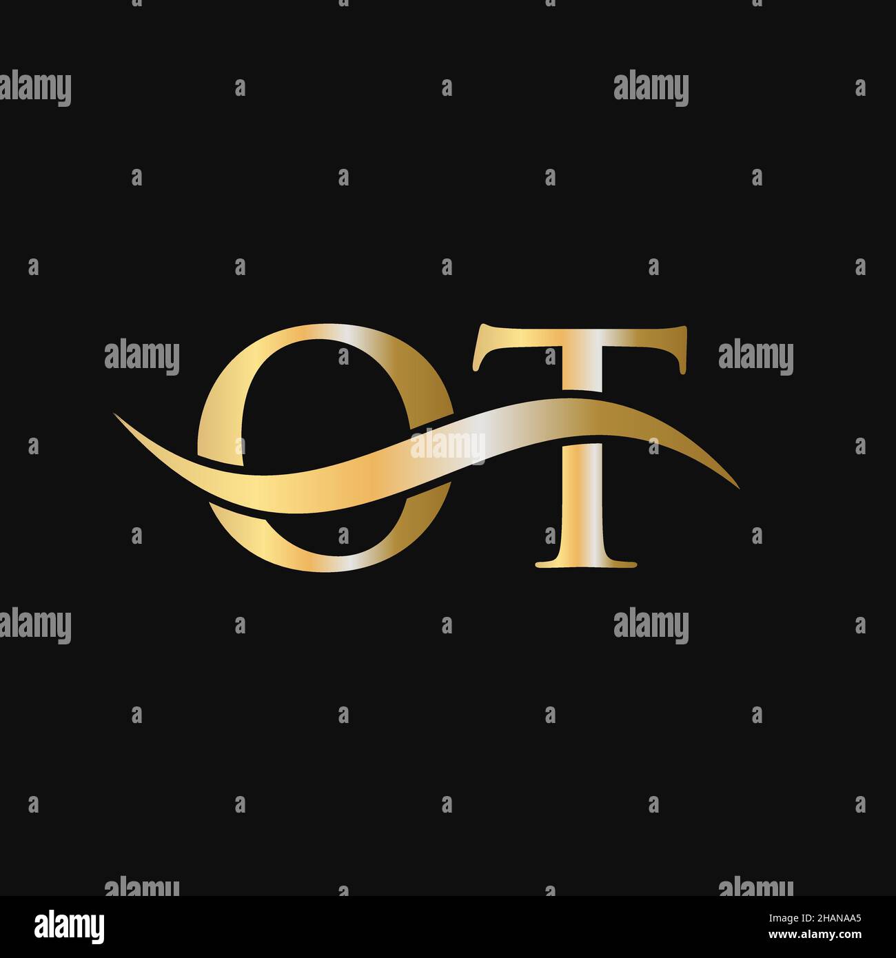 Letter OT Logo Design Template. OT, O T Letter Logo Modern, Flat ...