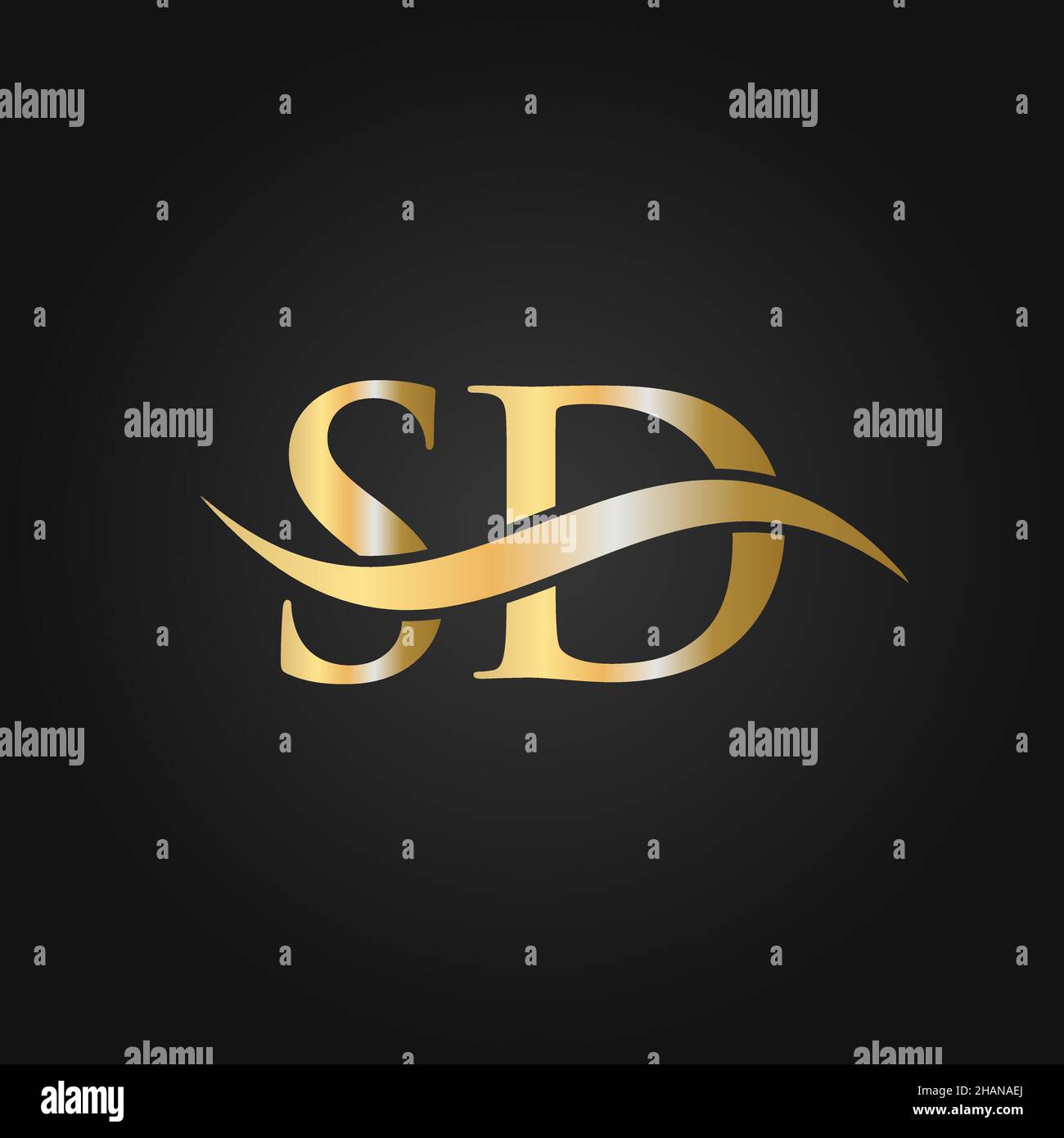 Letter SD Logo Design Template. SD, S D Letter Logo Modern, Flat ...