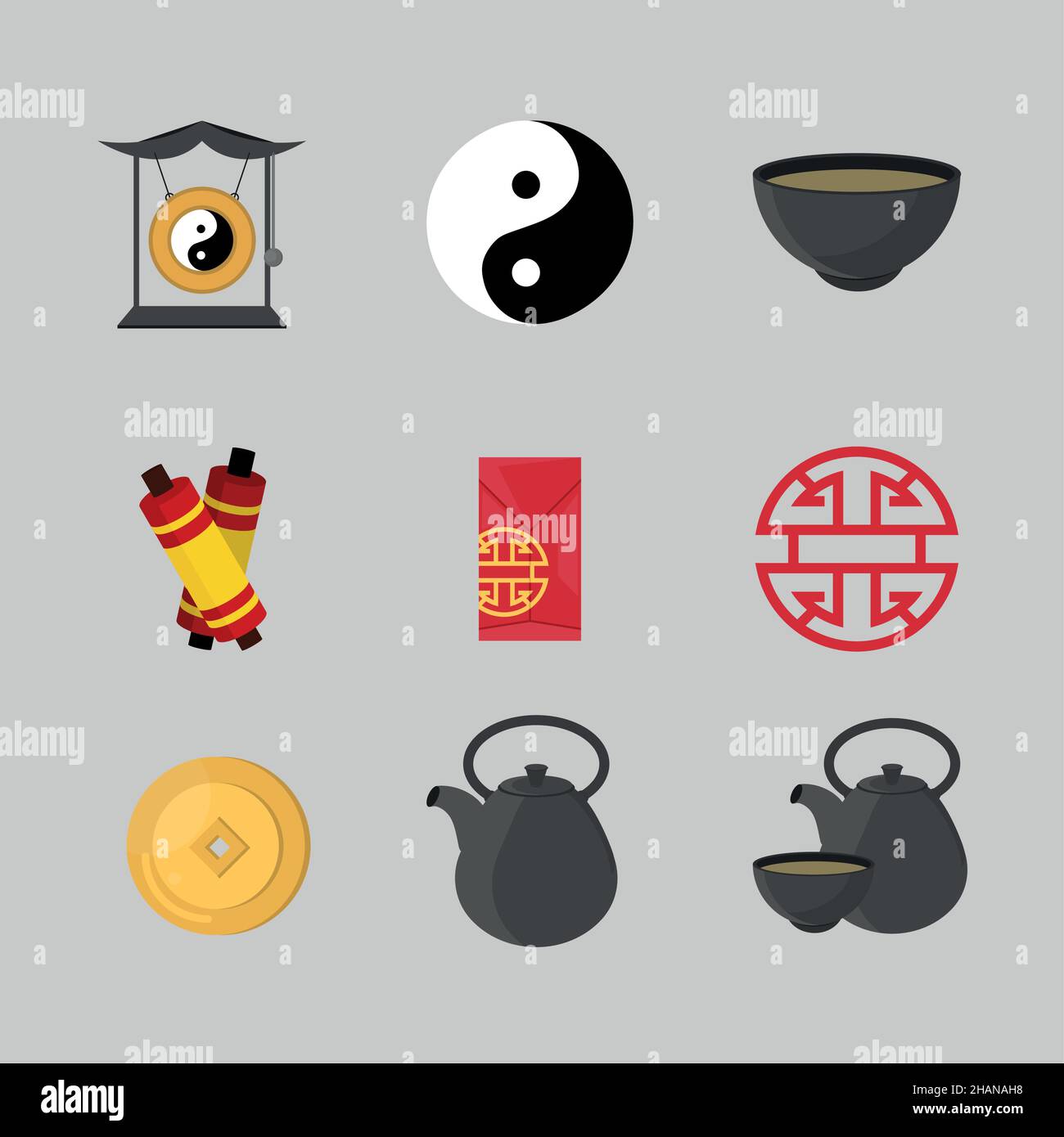 chinese icons collection Stock Vector Image & Art - Alamy