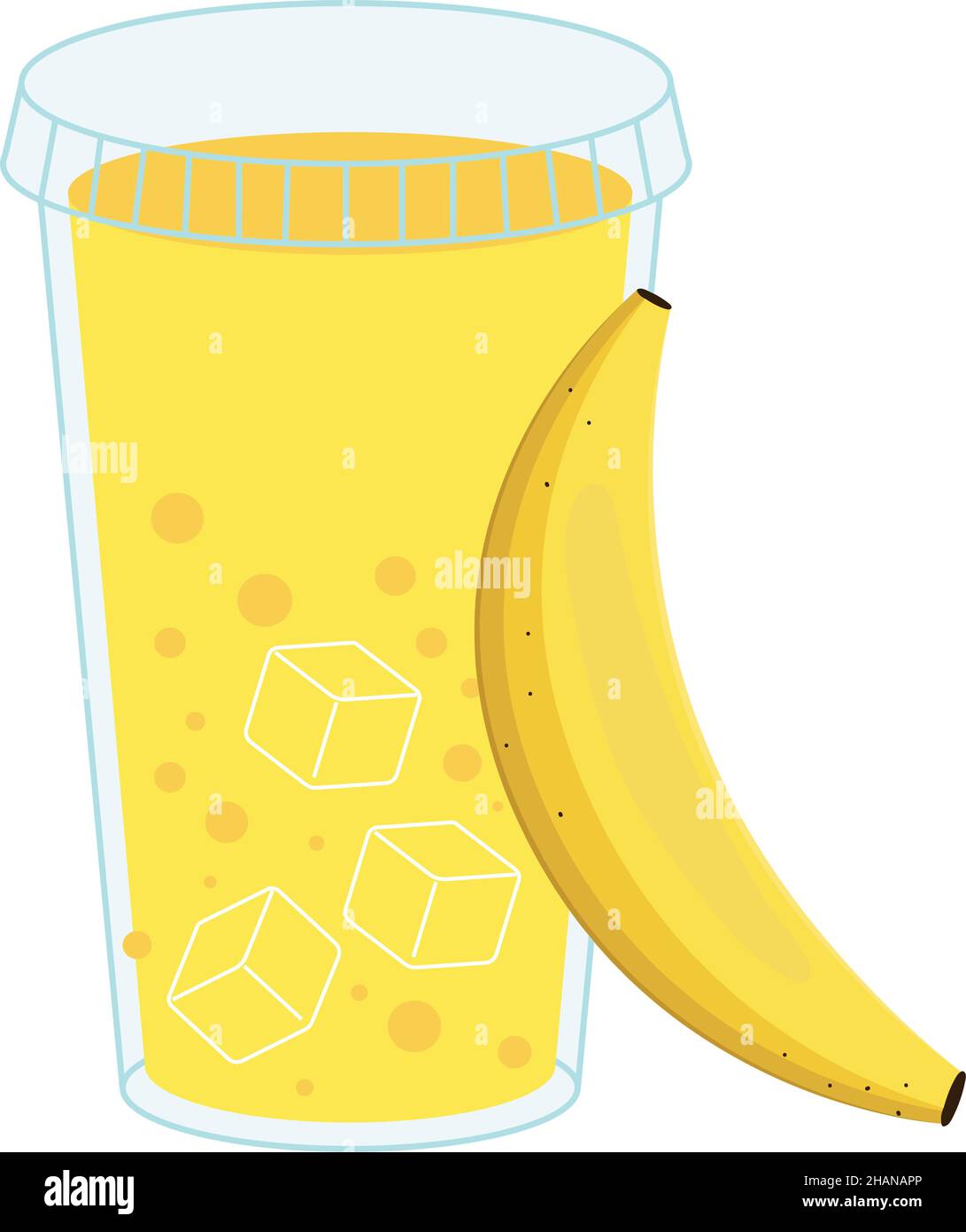 smoothie banana fruit Stock Vector Image & Art - Alamy