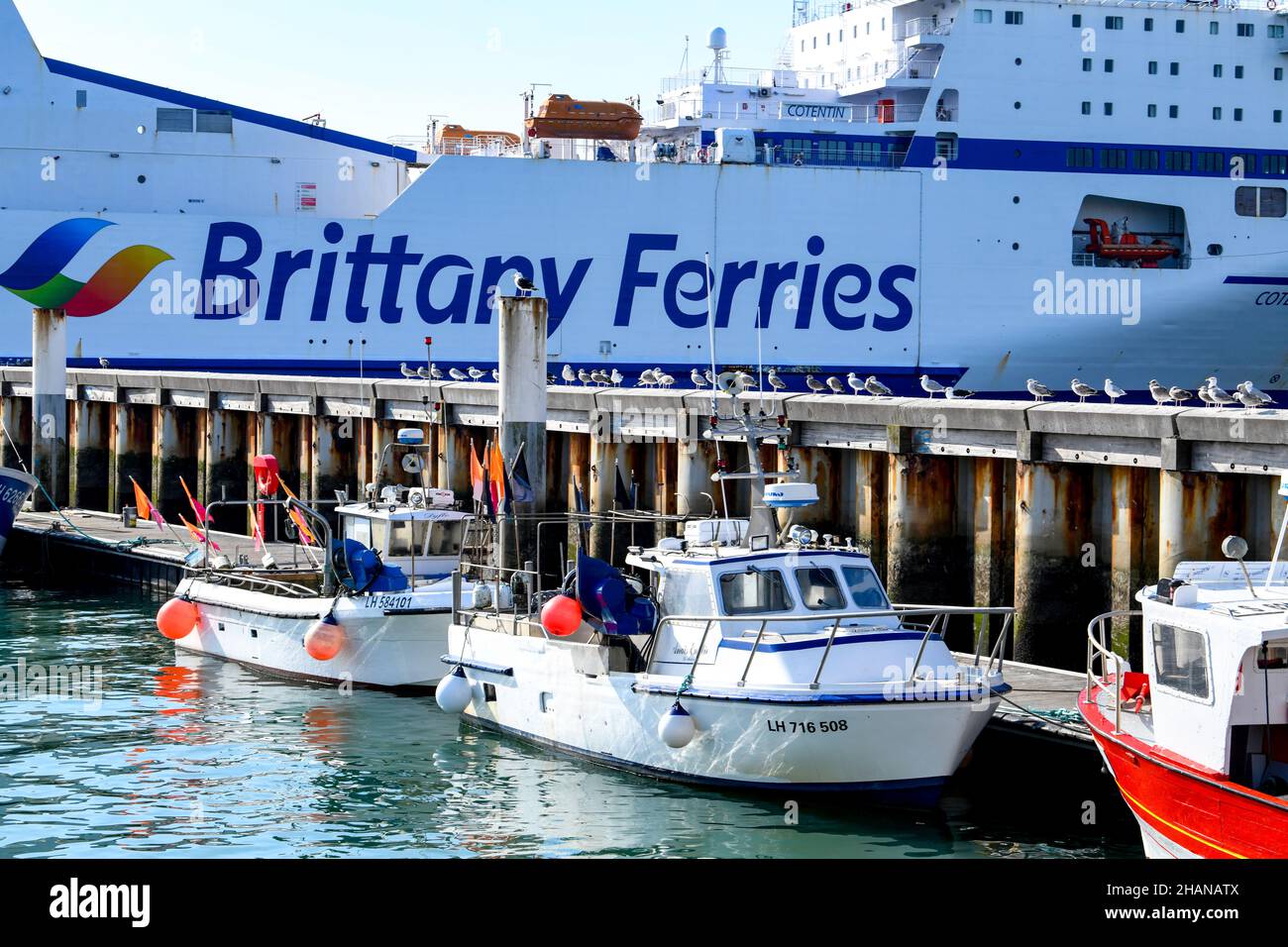 Le Havre (north-western France): ship Cotentin belonging to the French ...