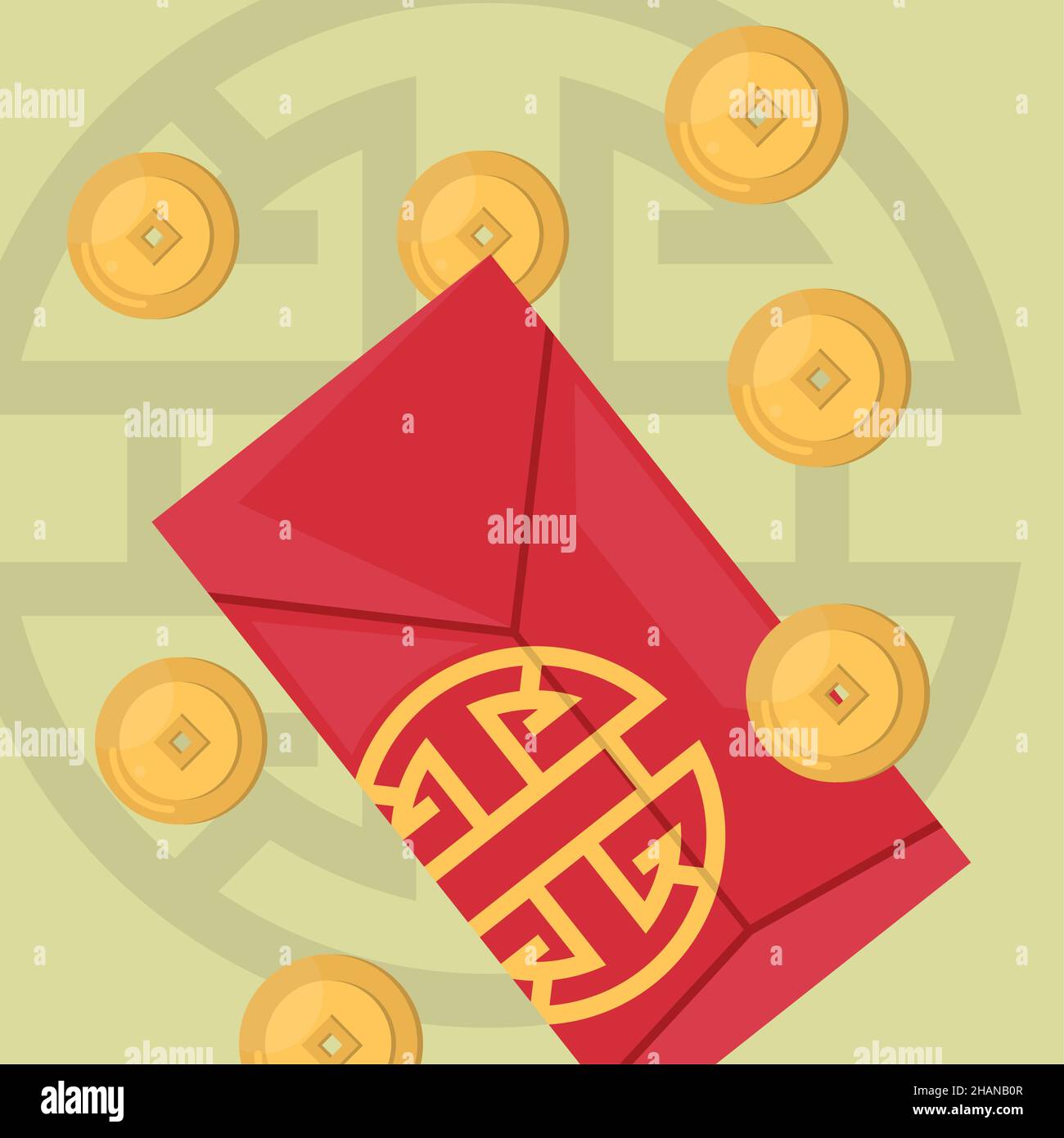 chinese gold coins Stock Vector Image & Art - Alamy