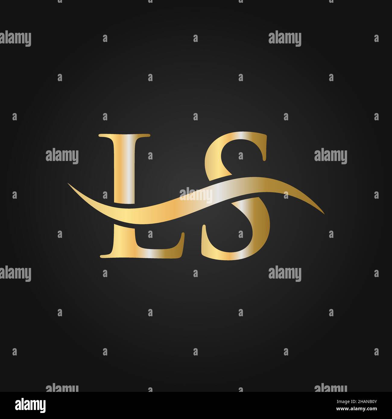 Letter LS Logo Design Template. LS, L S Letter Logo Modern, Flat ...