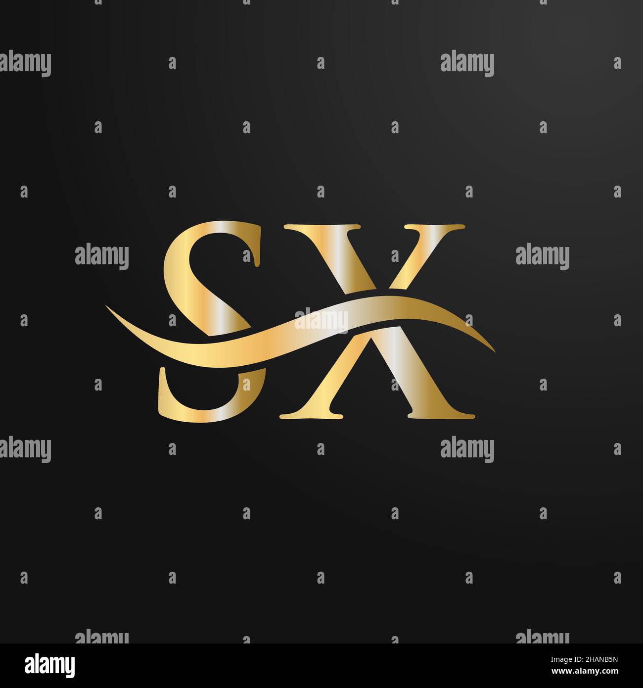 Sx modern logo hi-res stock photography and images - Alamy
