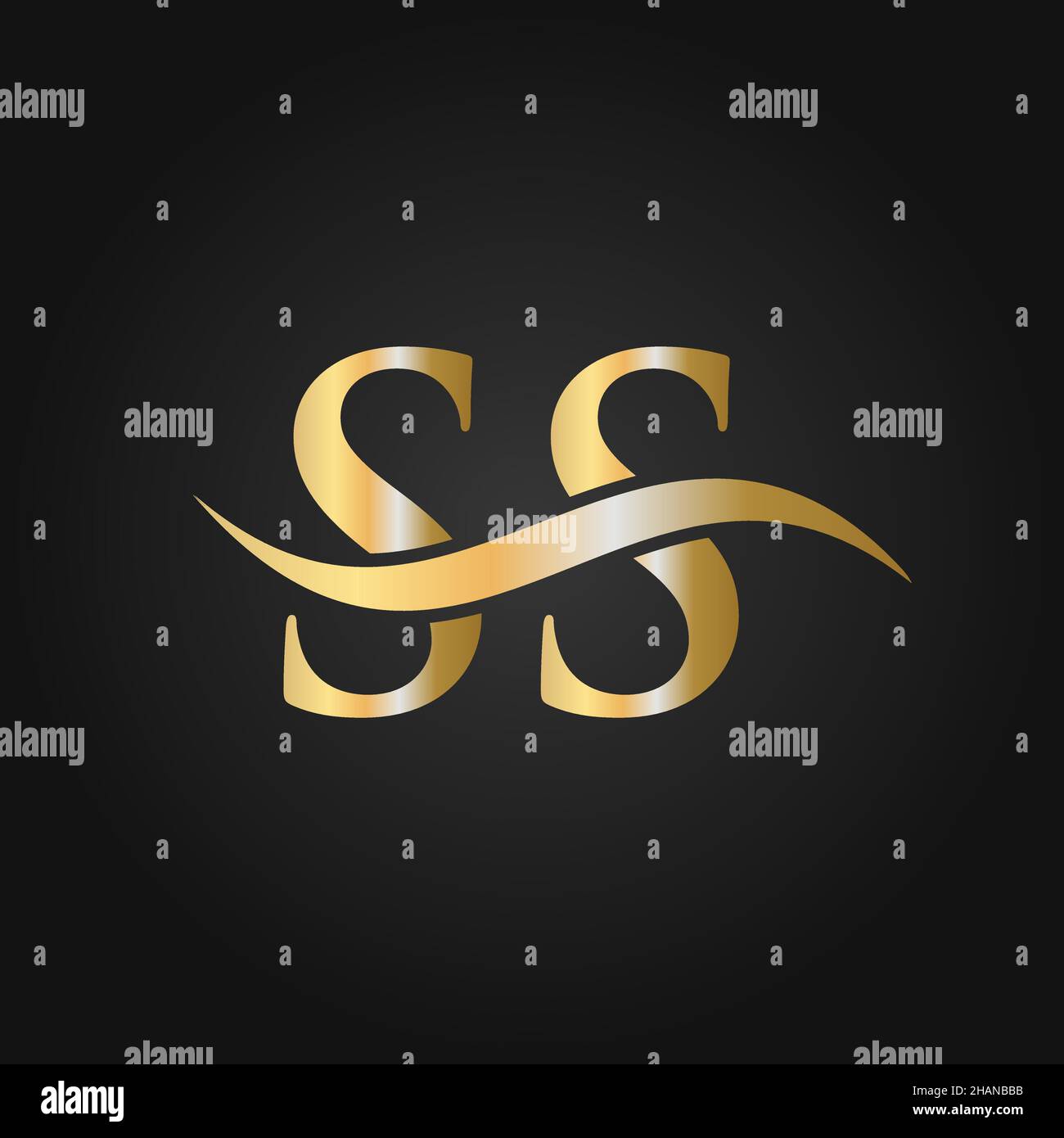 Letter SS Logo Design Template. SS, S S Letter Logo Modern, Flat ...