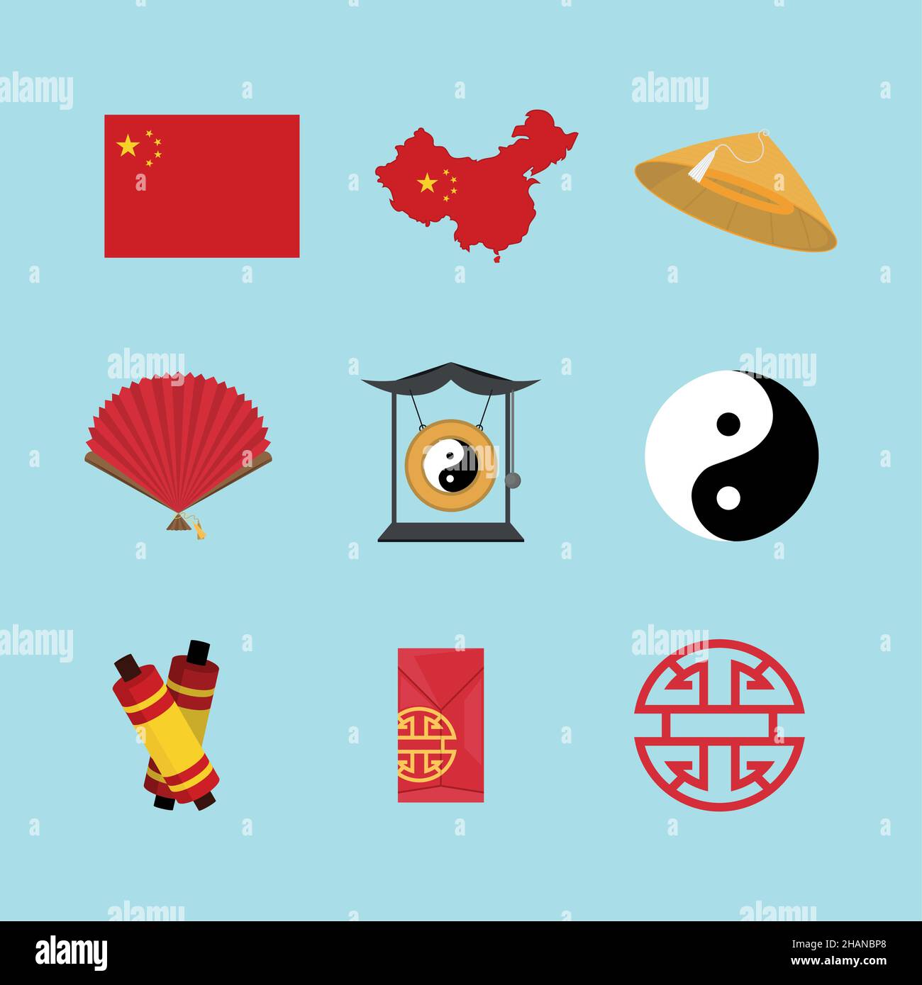 chinese icons pack Stock Vector Image & Art - Alamy