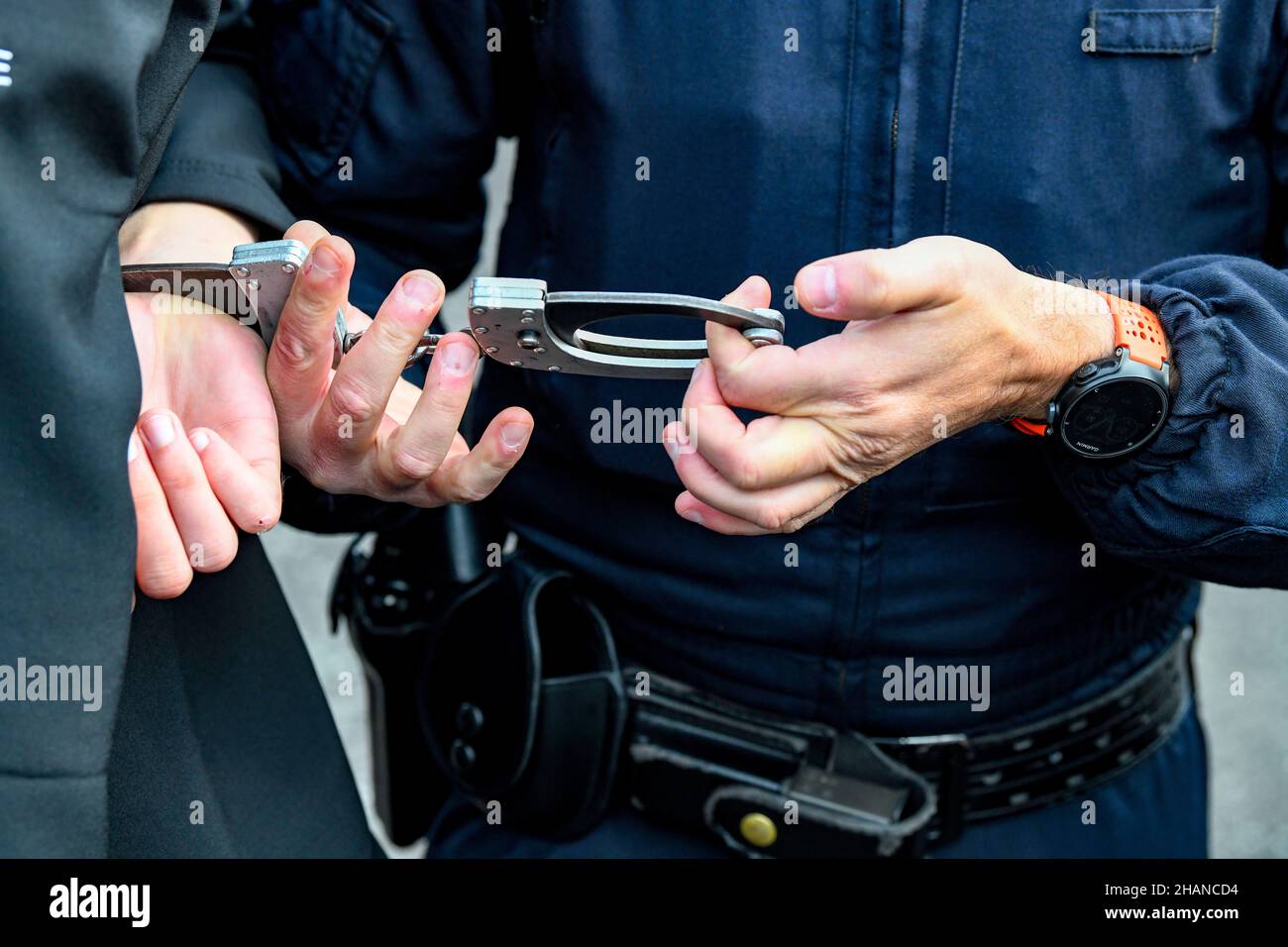 Open day at the Rouen-Oissel National Police Academy (northern France ...
