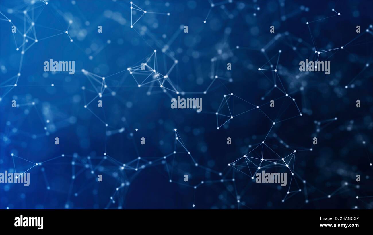 3d rendered abstract plexus shapes. Digital, communication and ...