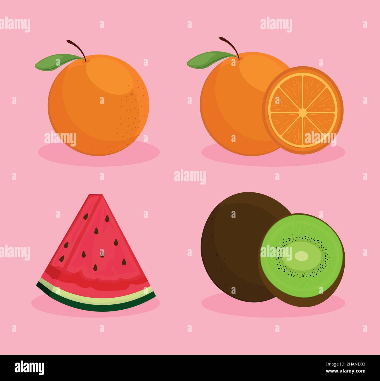 fresh fruits icons Stock Vector Image & Art - Alamy