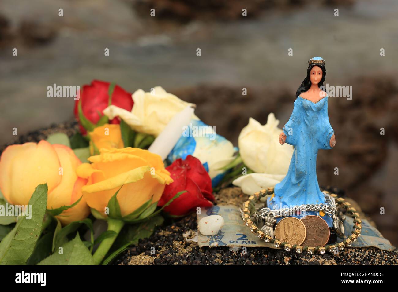 salvador, bahia, brazil - fevereiro 2, 2016: sculpture of the Orixa ...