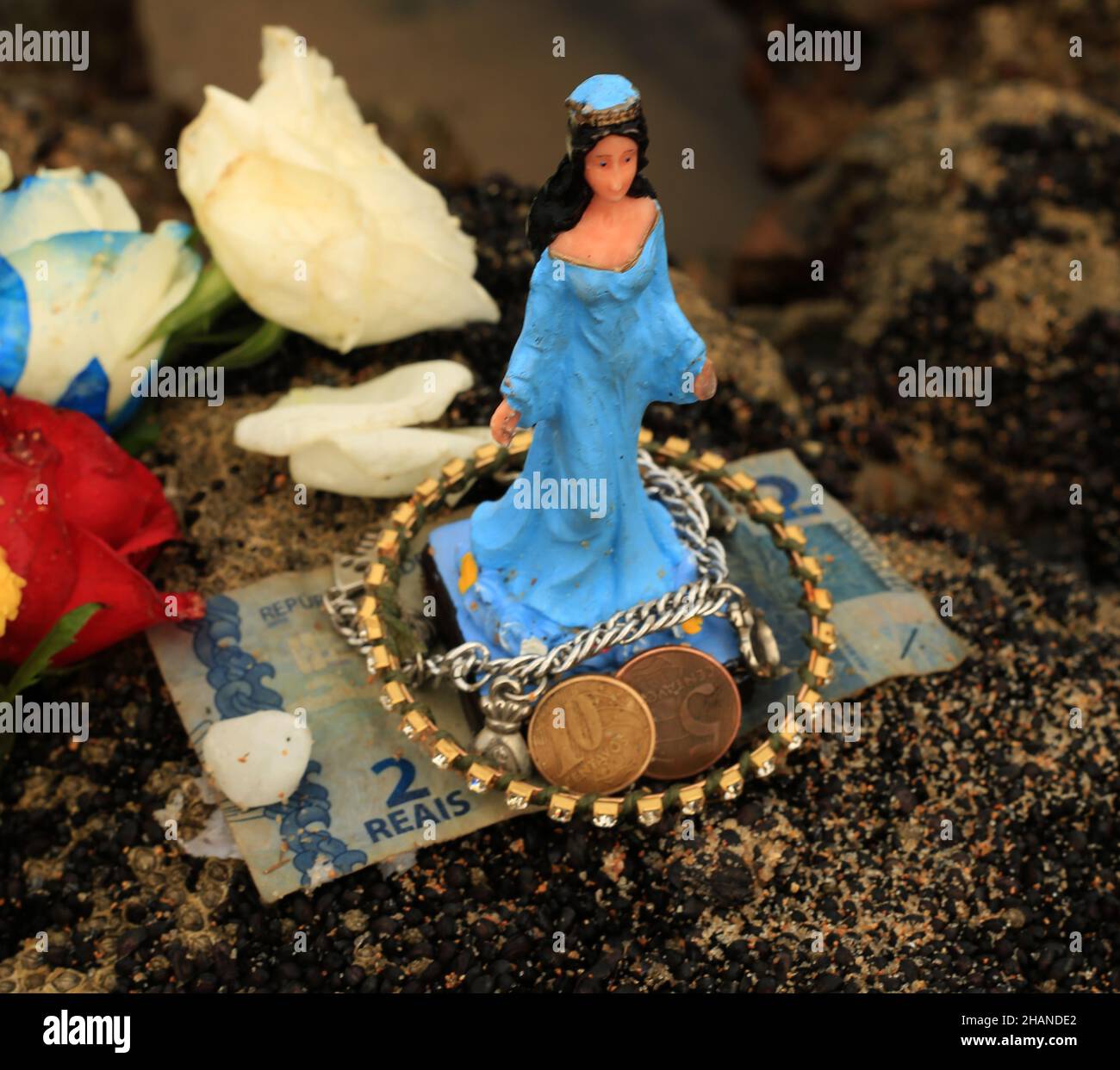 salvador, bahia, brazil - fevereiro 2, 2016: sculpture of the Orixa ...