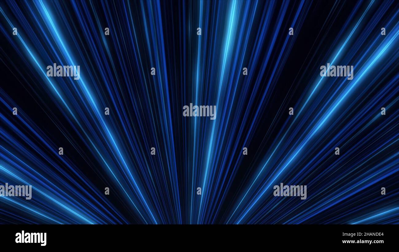 Abstract neon glow of spotlight lines. Animation. Laser disco light ...