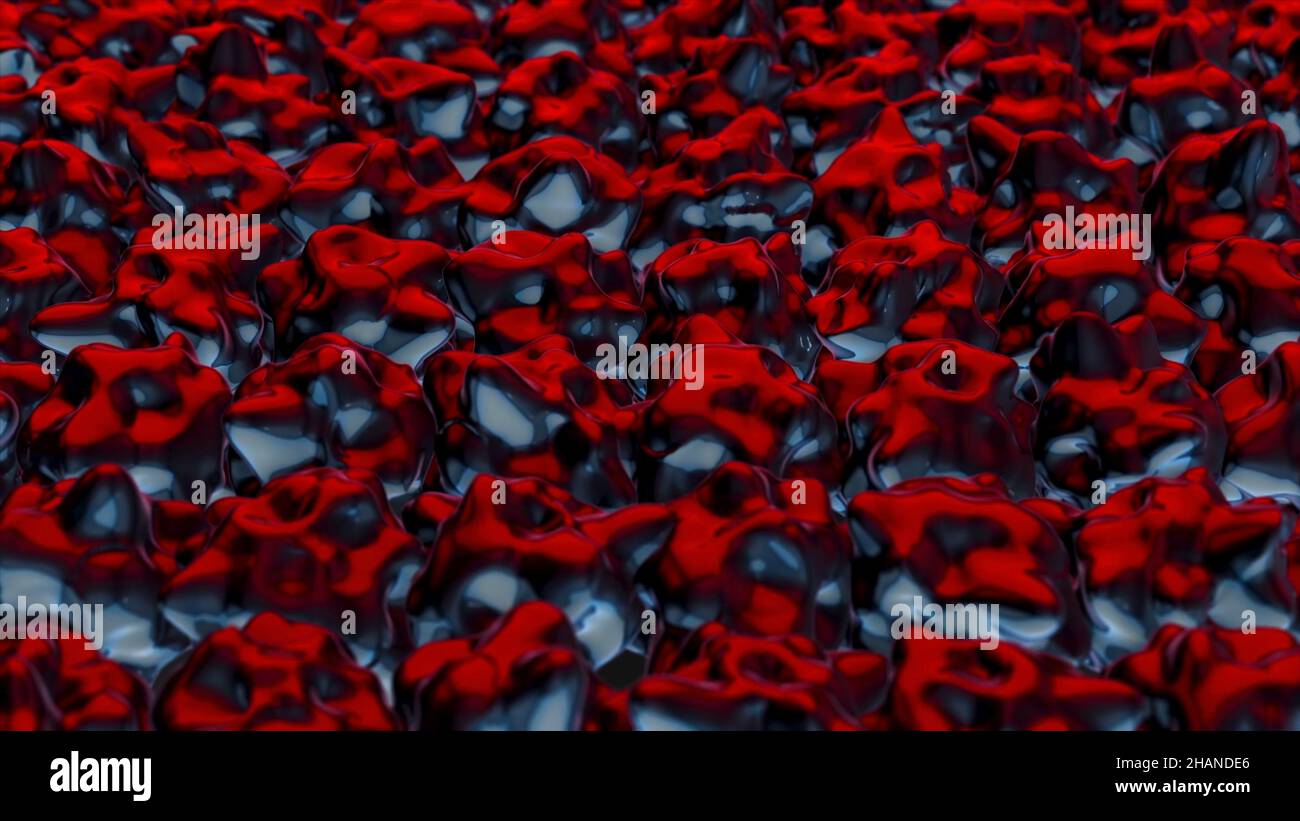 Dark red mysterious changing surface. Loop ready animation. Animation ...