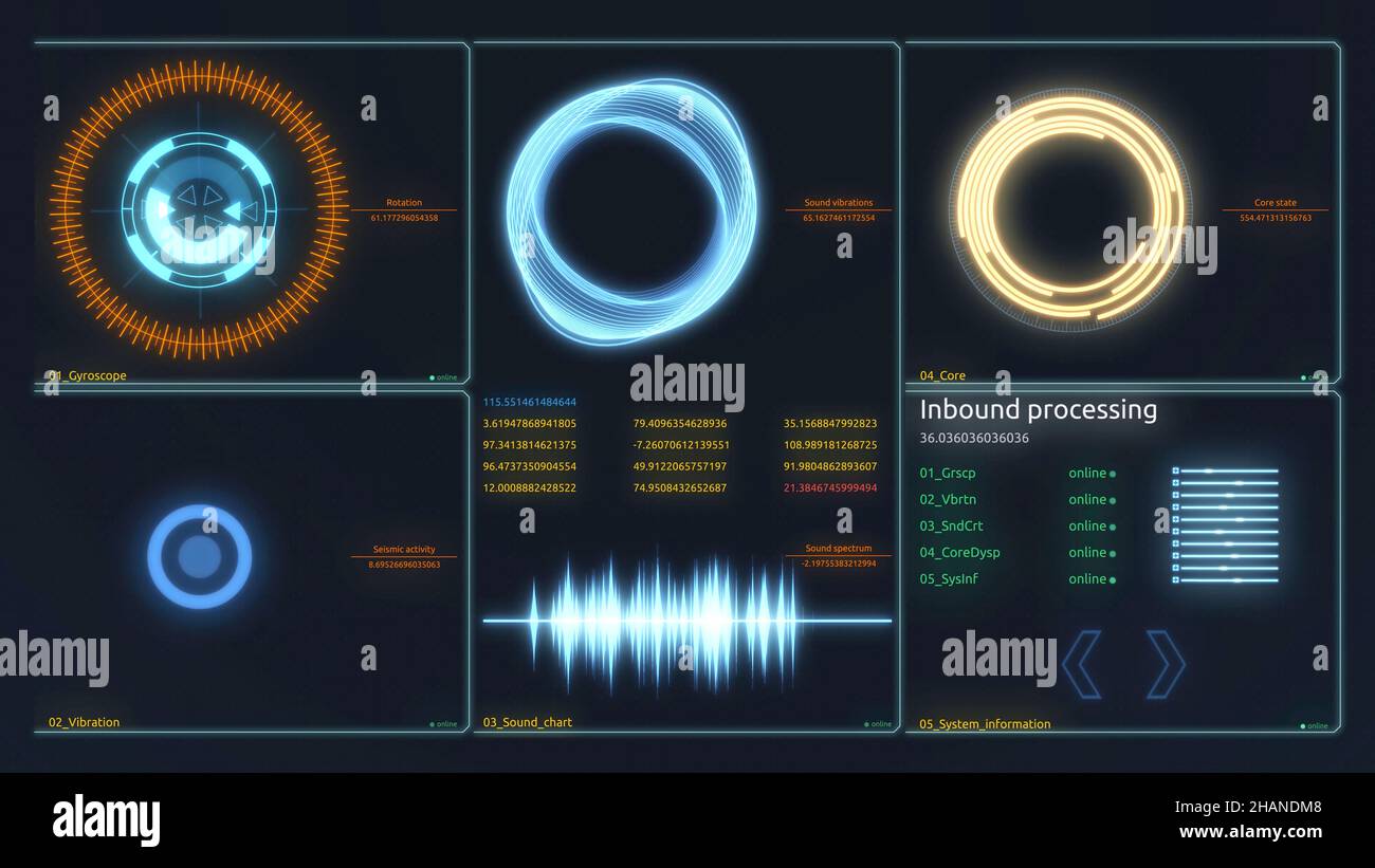 Futuristic interface. Digital screen. Ultra detailed abstract digital ...