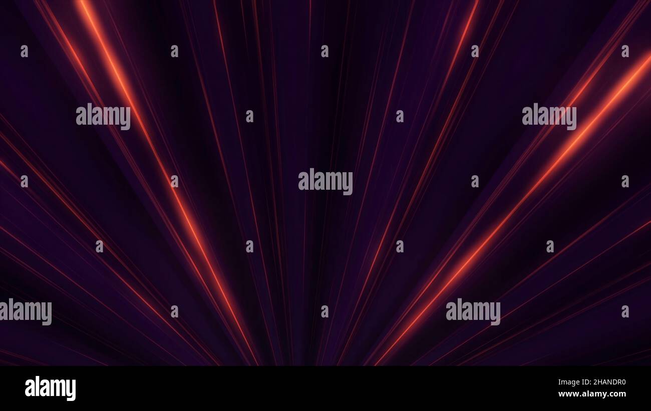 Abstract neon glow of spotlight lines. Animation. Laser disco light ...