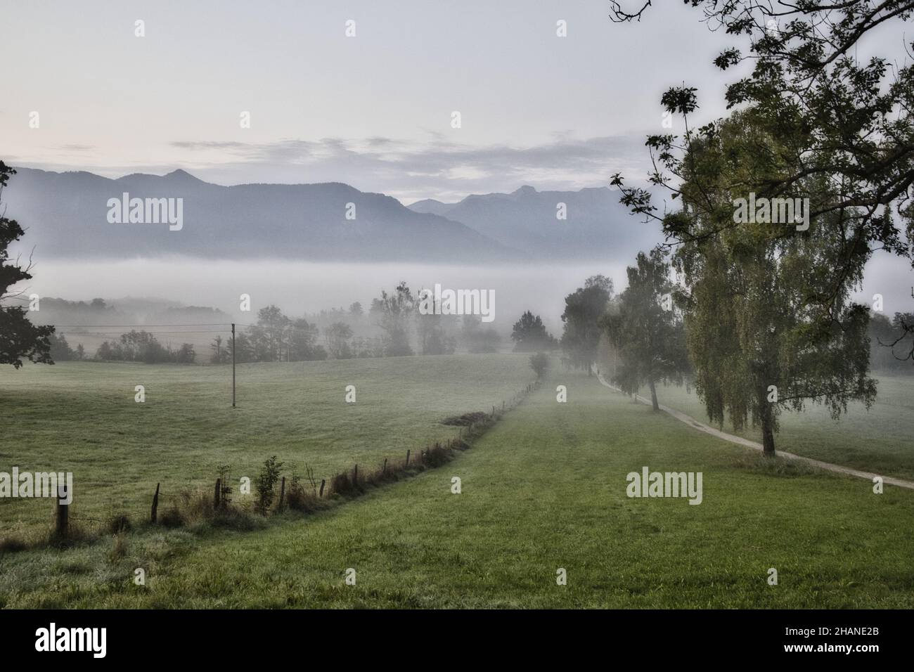 Natural landscape of Murnau in Bavaria, Germany Stock Photo - Alamy