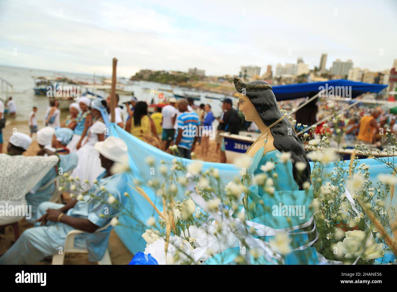 salvador, bahia, brazil - fevereiro 2, 2016: sculpture of the Orixa ...