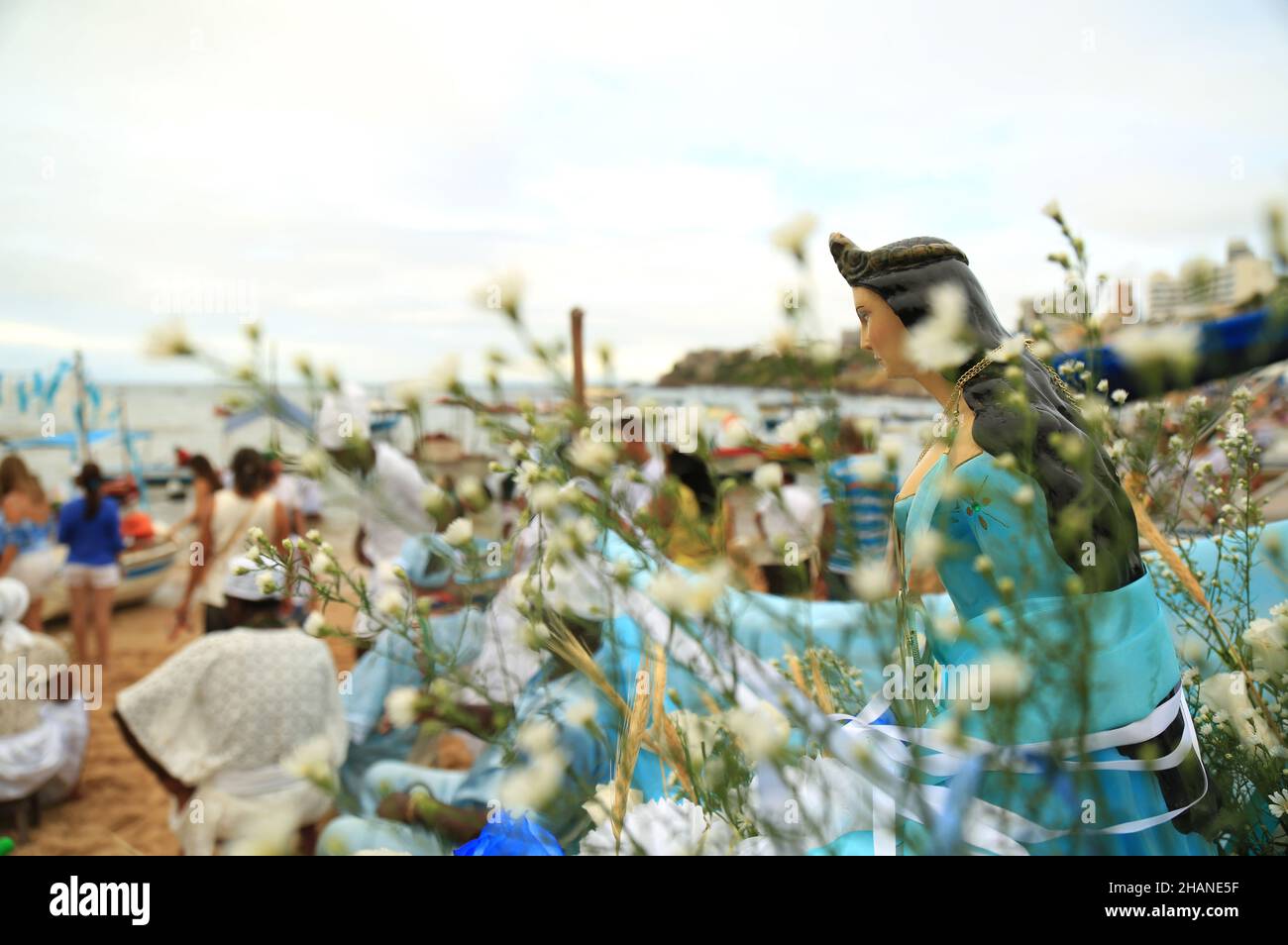 salvador, bahia, brazil - fevereiro 2, 2016: sculpture of the Orixa ...