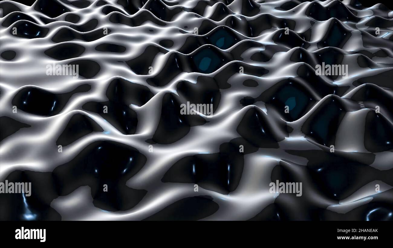 Dark mysterious changing surface. Loop ready animation. Animation of ...
